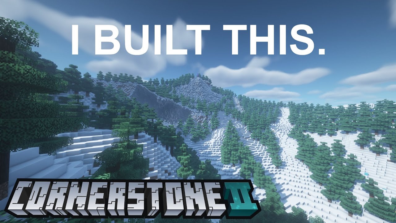How I Built a Ski Resort in Survival Minecraft! Cornerstone SMP 2 [09 ...