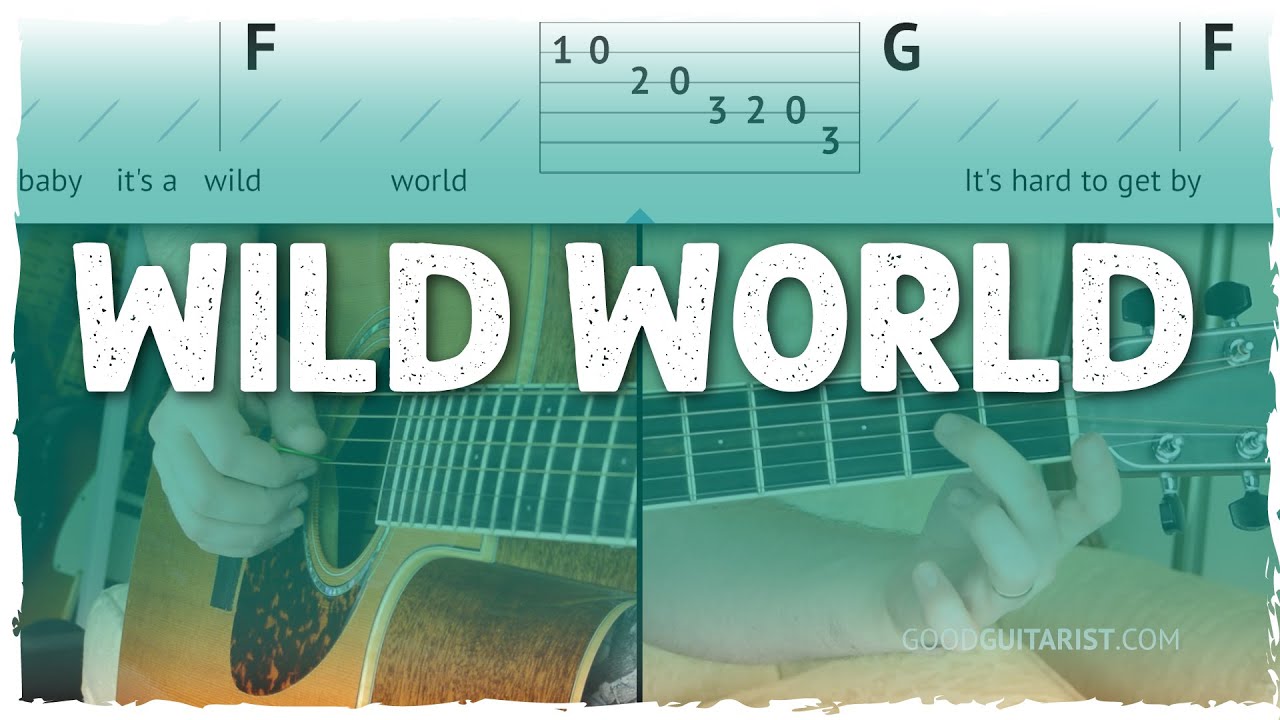 Easy Beginner Guitar Lesson "Wild World" by Cat Stevens | Chords ...