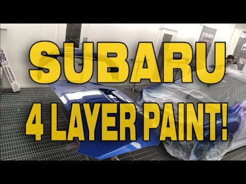 Subaru WRX World Rally Blue 4 Layer Paint K7X - YouTube