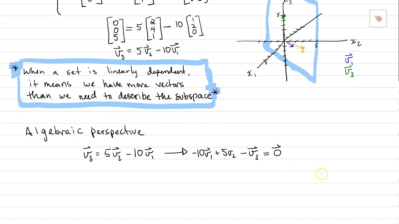 6 3 Linear dependence - YouTube