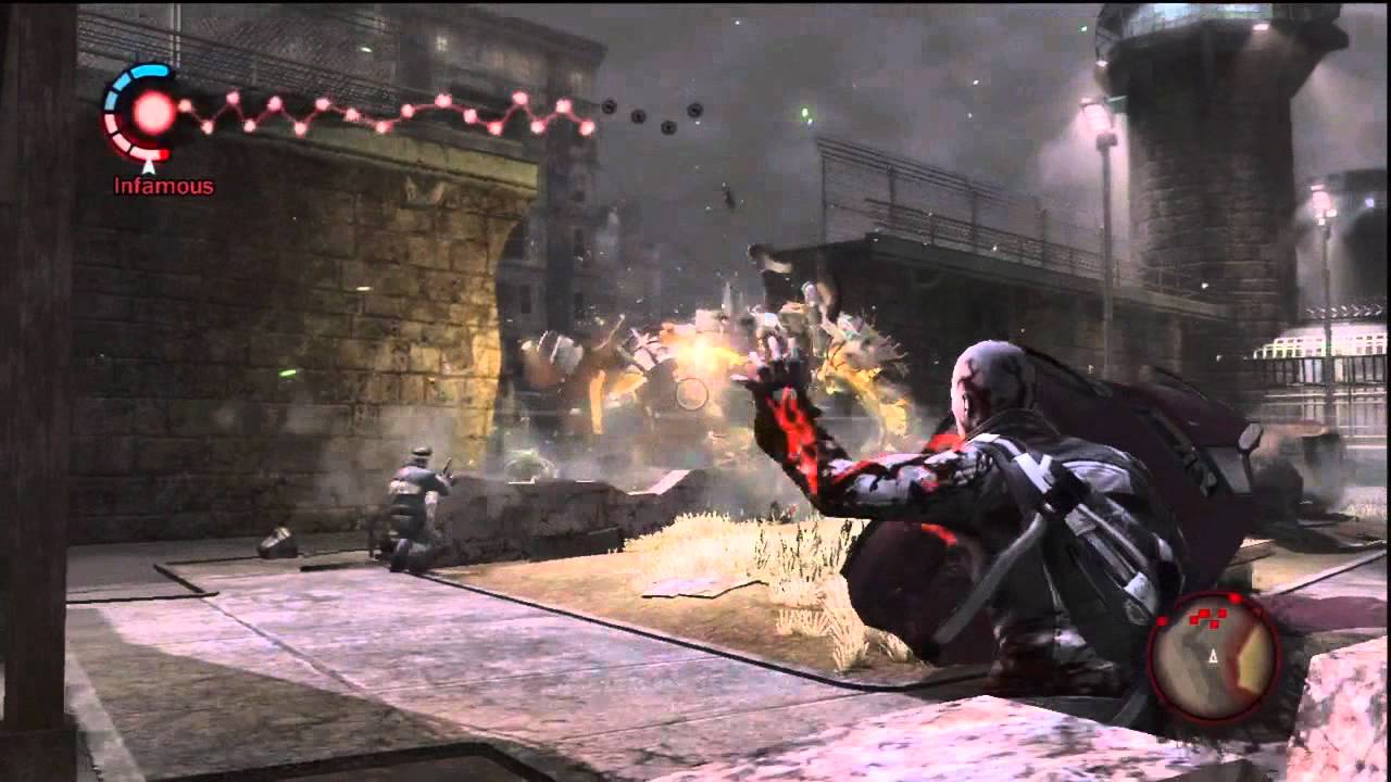 [inFAMOUS] Alden in Chains: Prison Defense (Evil) - YouTube