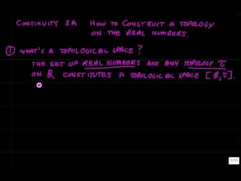 Continuity 3A Topologies on the Real Numbers REV 1 - YouTube