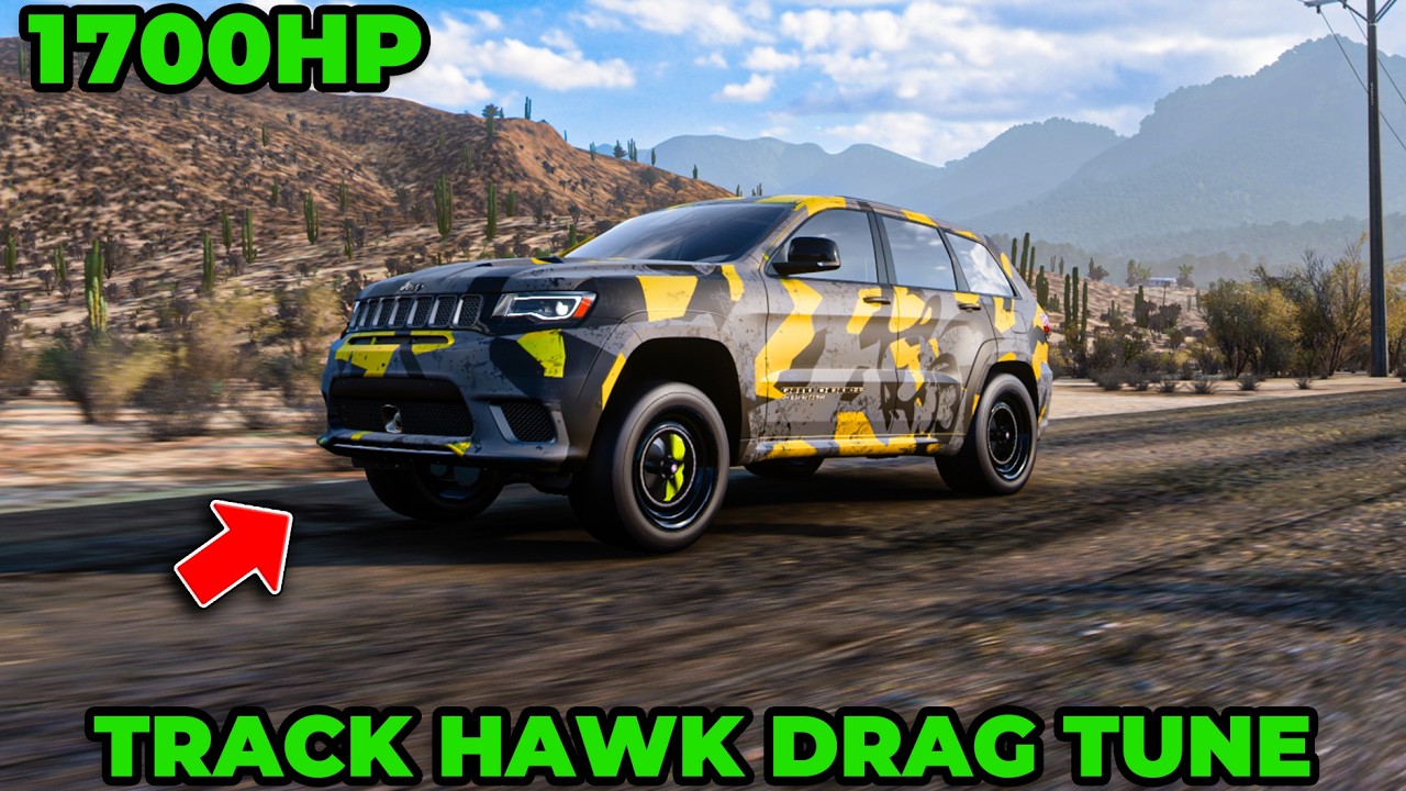 FORZA HORIZON 5 - TRACK HAWK DRAG TUNE - YouTube