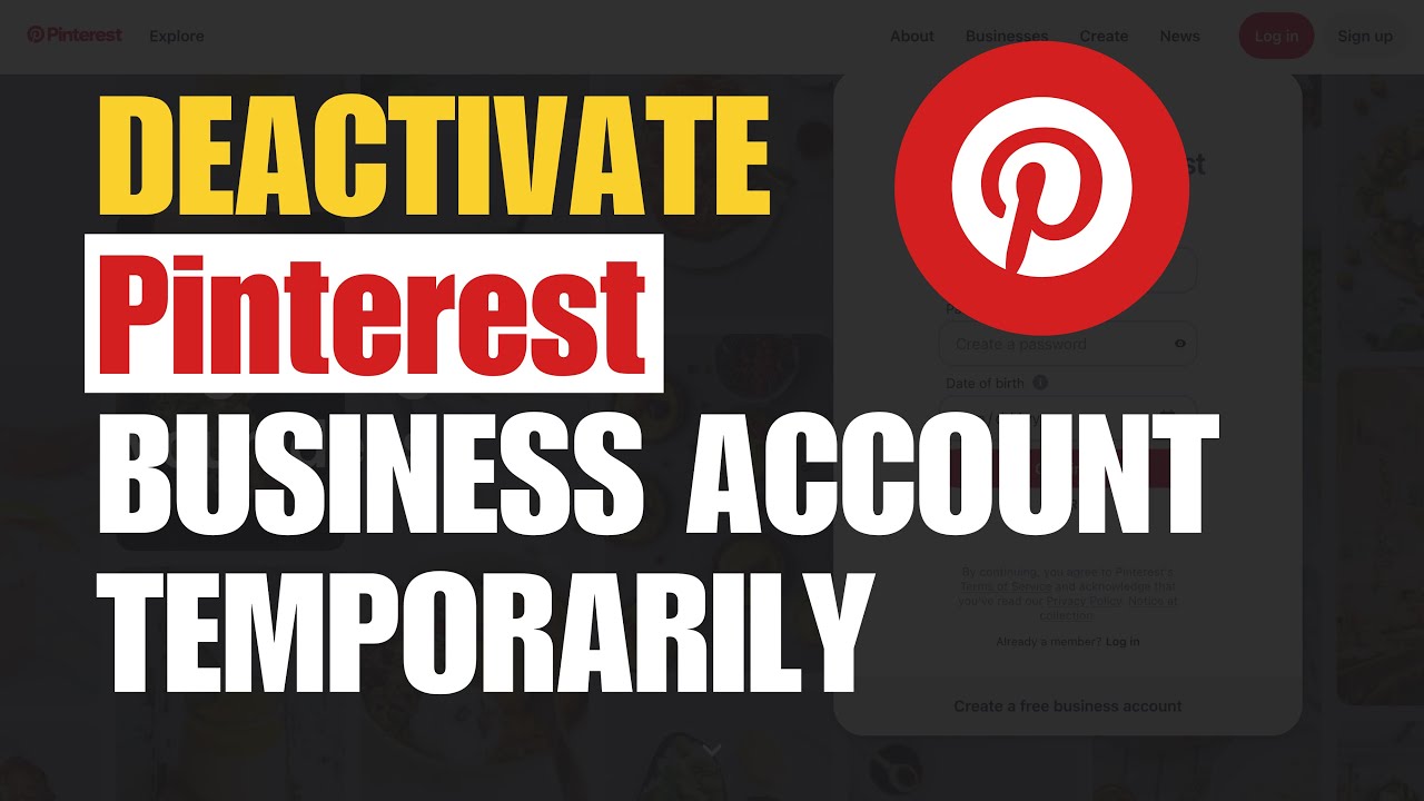 How To Deactivate Pinterest Business Account Temporarily 2025 - YouTube