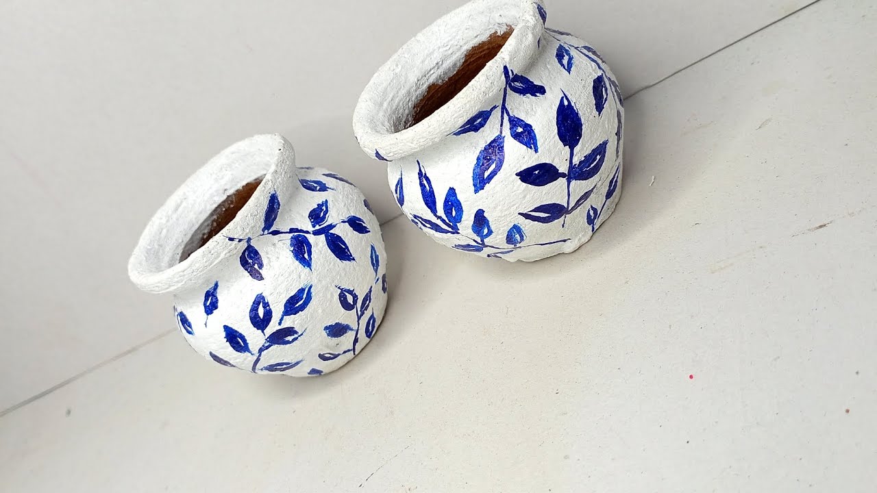 how to reuse old pot/how to paint old matka/old matka reuse idea/matka ...