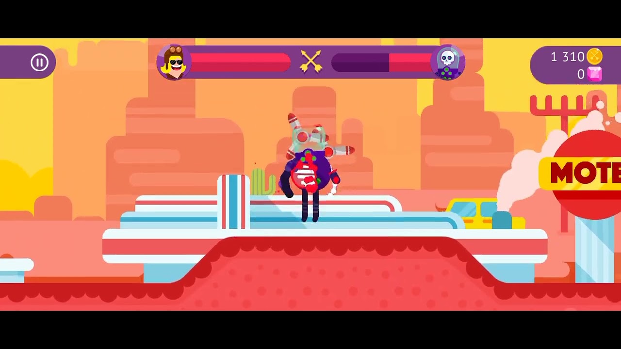 playing Bowmaster level 33 - YouTube