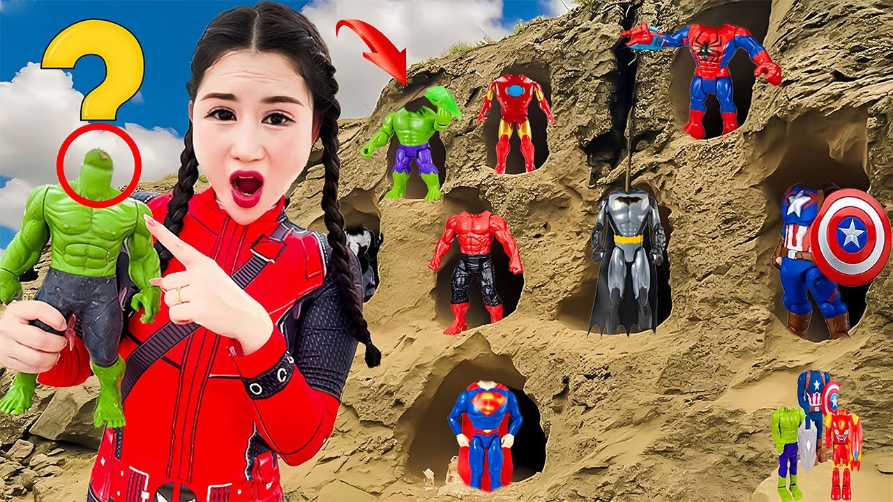 Female Spider-Man Saves Headless Marvel Heroes! 😱 - YouTube