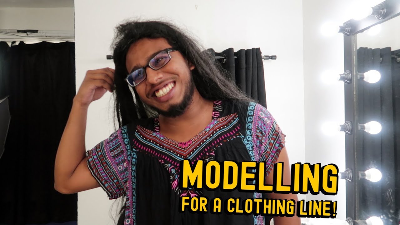 MODELLING FOR A CLOTHING LINE! - YouTube