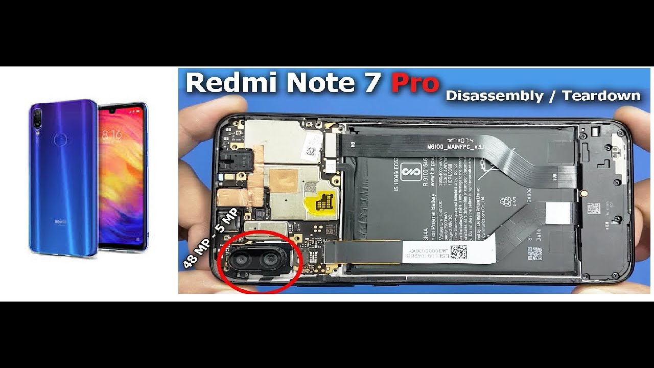 Redmi note 7 pro disassembly - YouTube