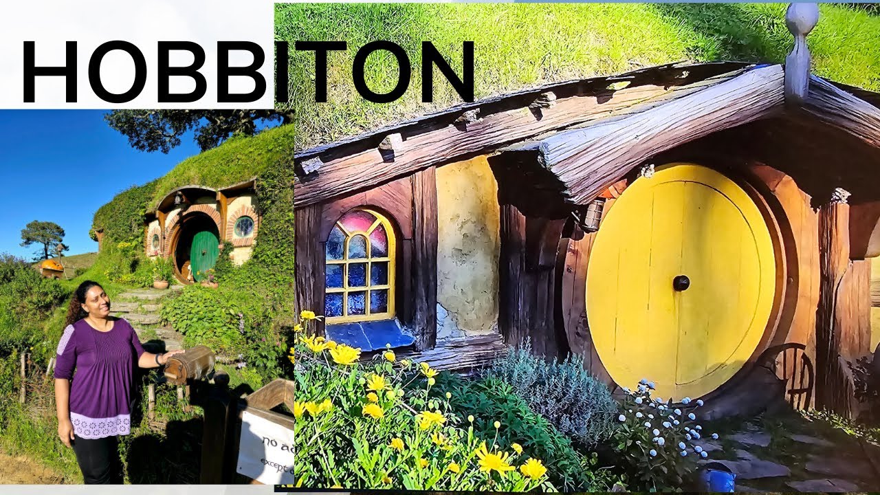 The world famous Hobbiton movie set | The lord of the rings film කරපු ...