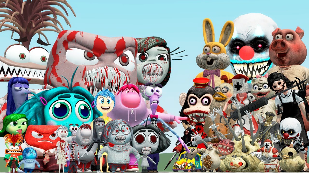 INSIDE OUT VS DARK DECEPTION (Garry's Mod) - YouTube