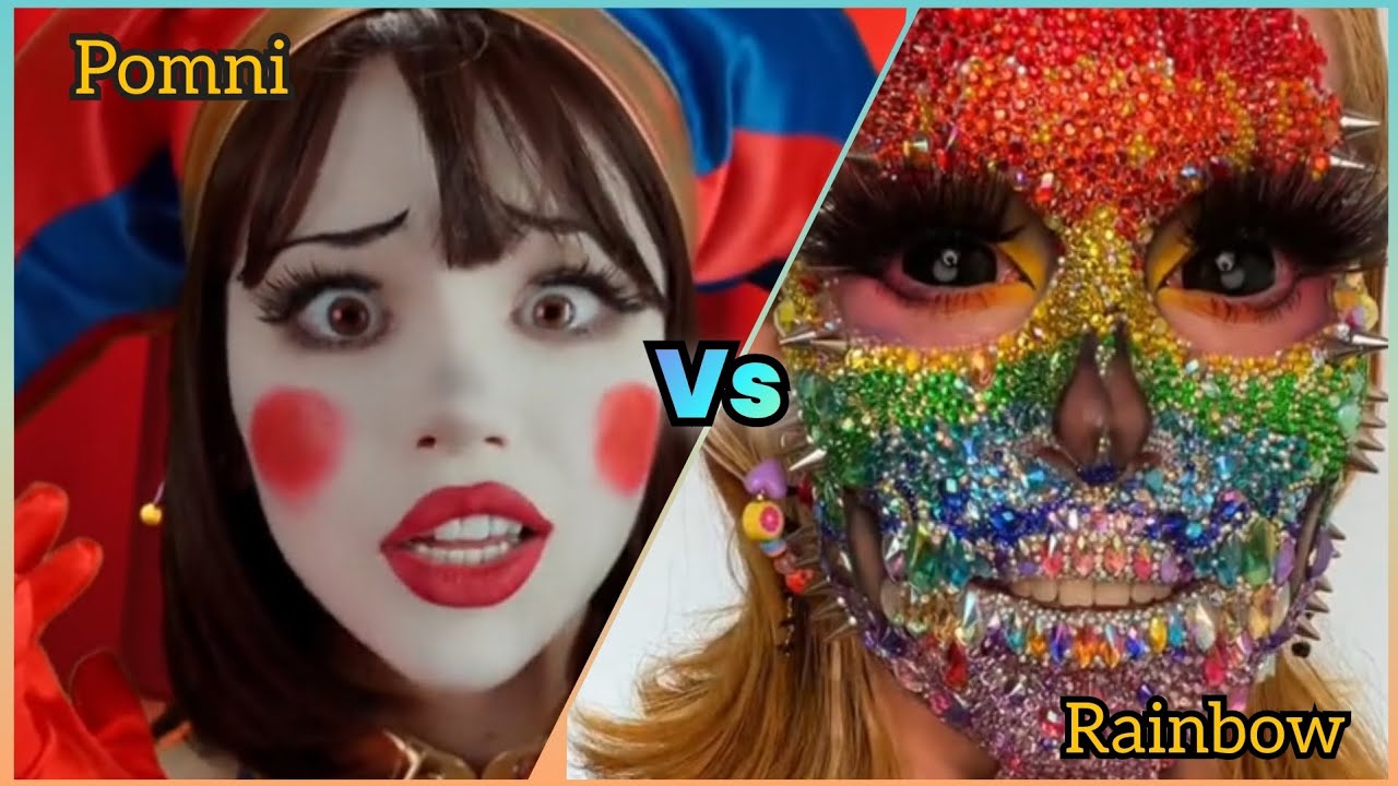 Pomni or Rainbow makeup trend??? 🔥 ️🌈 - YouTube