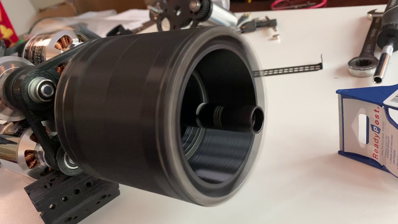 3D Printed Electric Jet Fan - New Blade Hub Design - YouTube