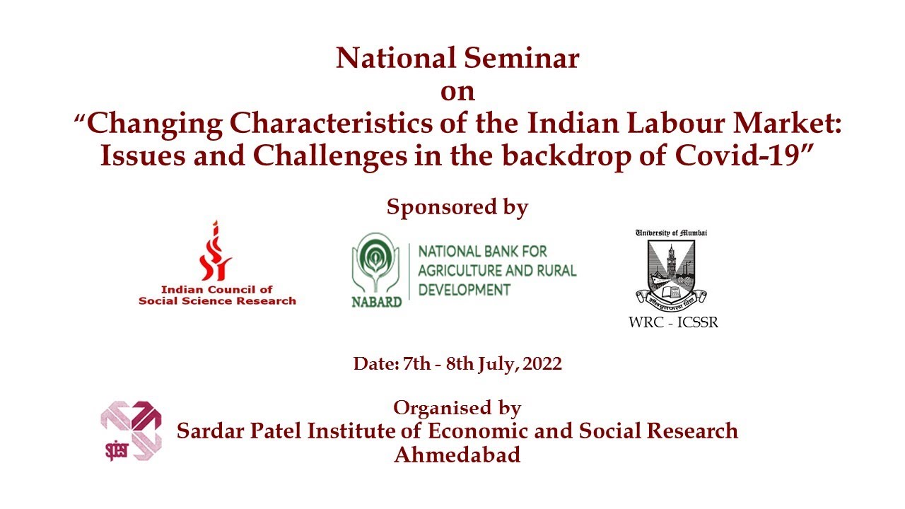 Two Days Online National Seminar | Inaugural Session | SPIESR ...