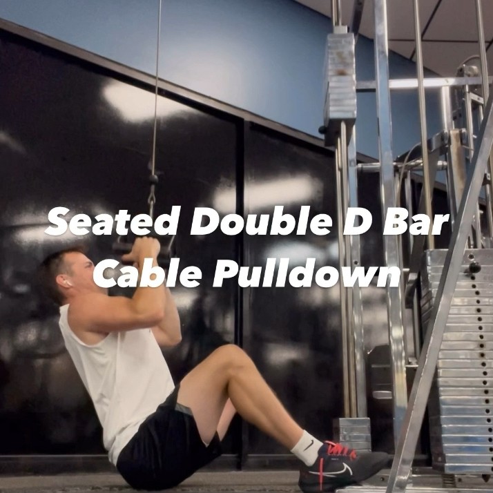 Seated Double D Bar Cable Pulldown #trainlikethepros - YouTube