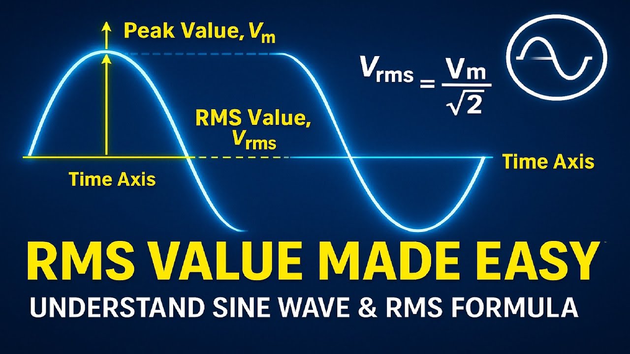 Root mean square (RMS) Value of Alternating Current - YouTube