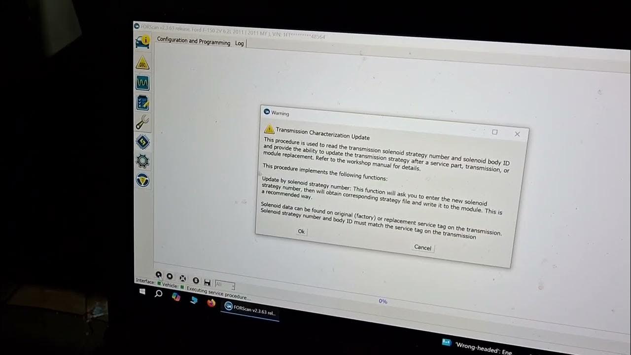 2012 ford f150 valve body programming forscan - YouTube