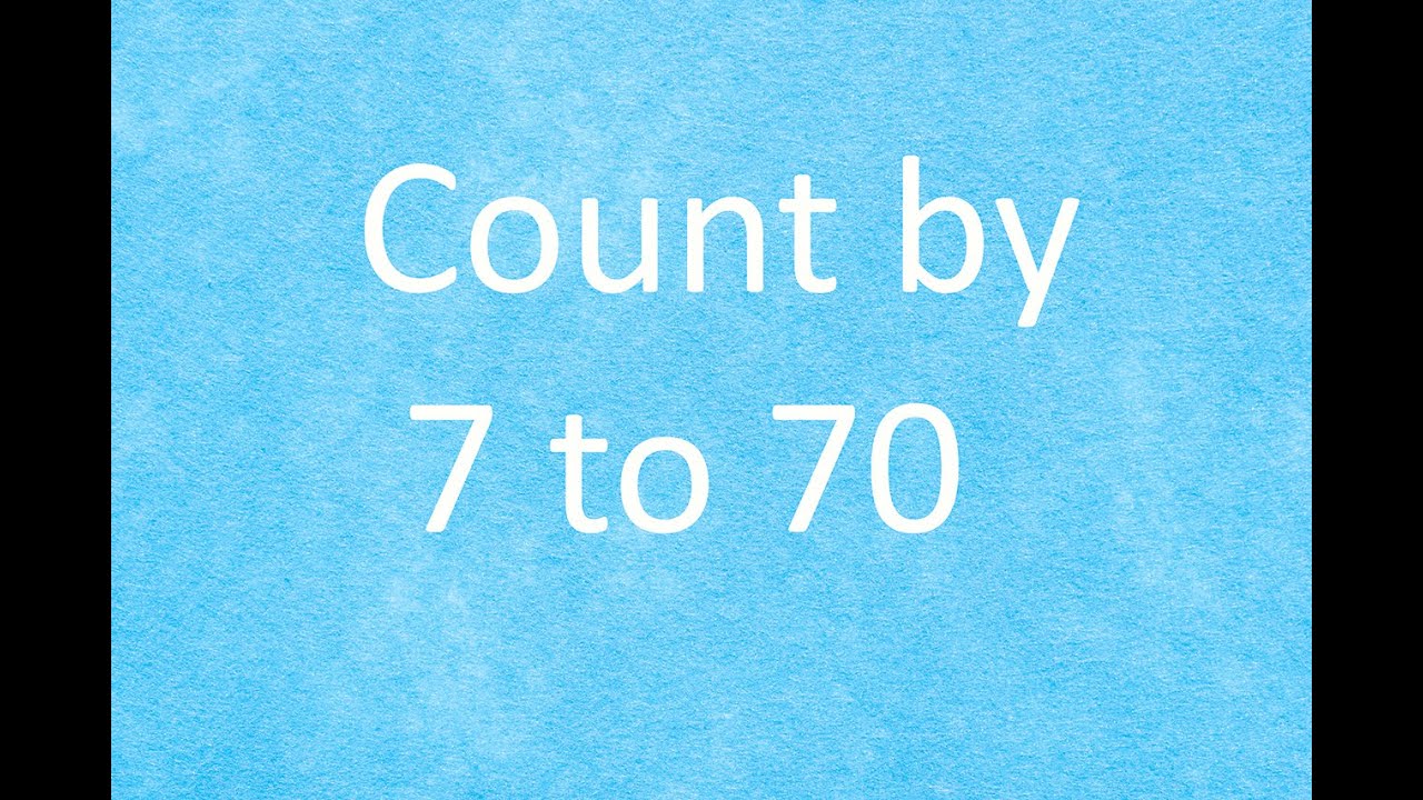 Count by 7 using fingers - YouTube