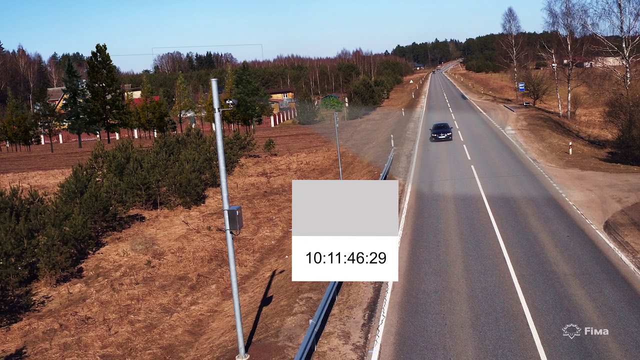 Average speed enforcement system in Lithuania - YouTube