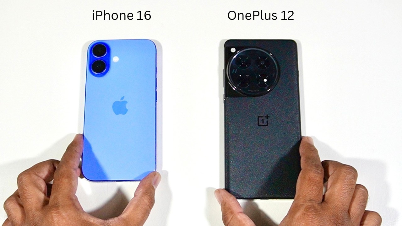 Apple iPhone 16 vs OnePlus 12 Speed Test and Camera comparison - YouTube