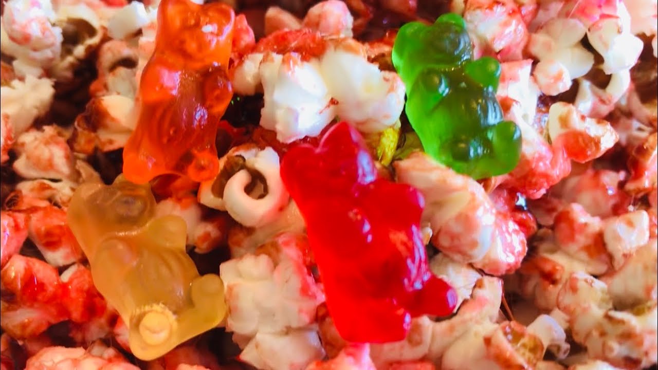 Gummy Bear Popcorn - YouTube