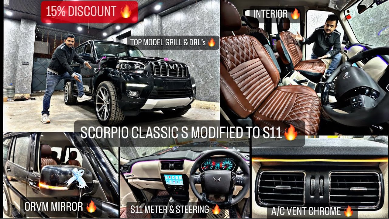 SCORPIO CLASSIC MODIFIED BASE TO TOP S11 METER MAHINDRA GENUINE PARTS ...