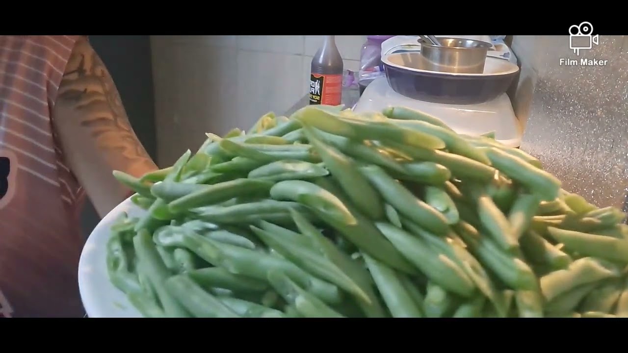 Adobong bagyo beans with baboy na sahog - YouTube