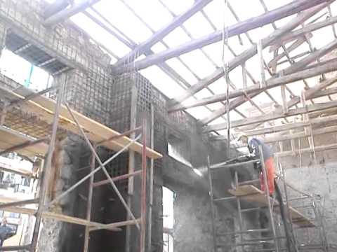 ΕΚΤΟΞΕΥΟΜΕΝΟ ΣΚΥΡΟΔΕΜΑ - GUNITE - SHOTCRETE - YouTube