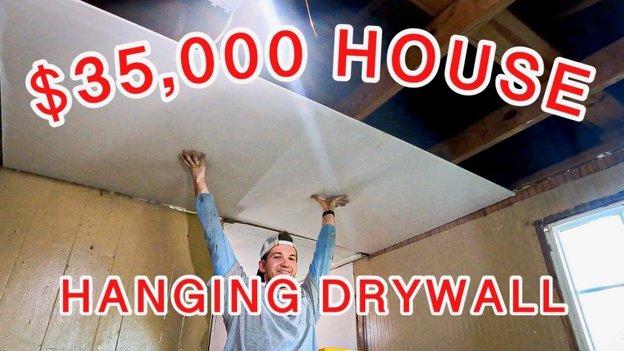 $35,000 House Flip | Hanging Drywall | Ep. 4 - YouTube