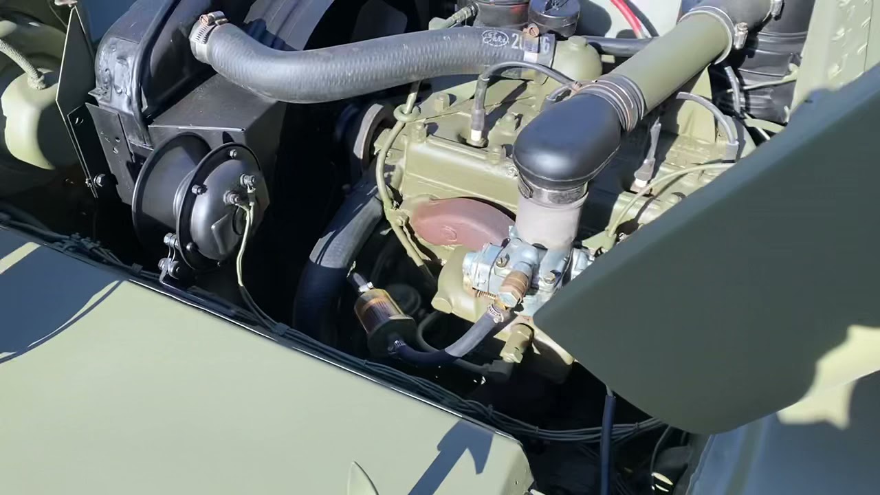 CJ3a Engine Starting/Revving - YouTube