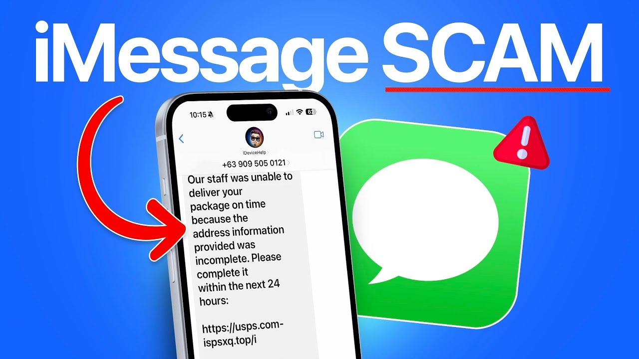 WARNING iPhone Users - NEW iMessage SCAM ⚠️ - YouTube