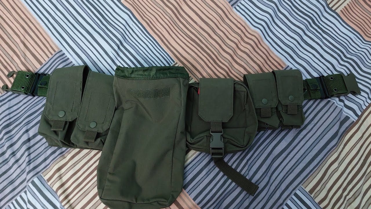 Molle alice belt using paracord - YouTube