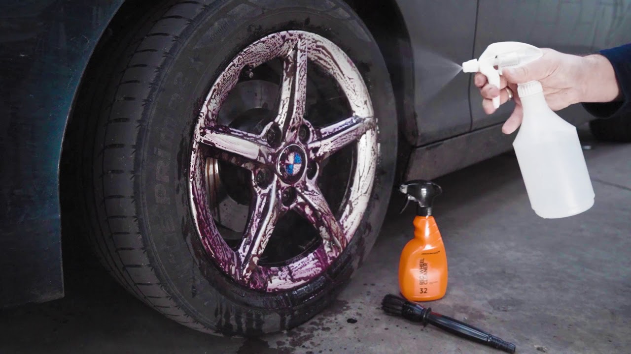 McLaren Red Wheel Cleaner | Bleeding Wheels Cleaner - YouTube