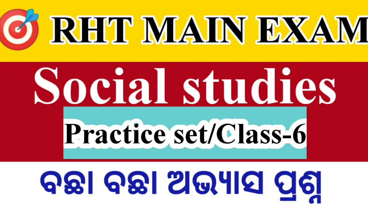 Sst practice set/Class-6||Selected important questions & answers from ...