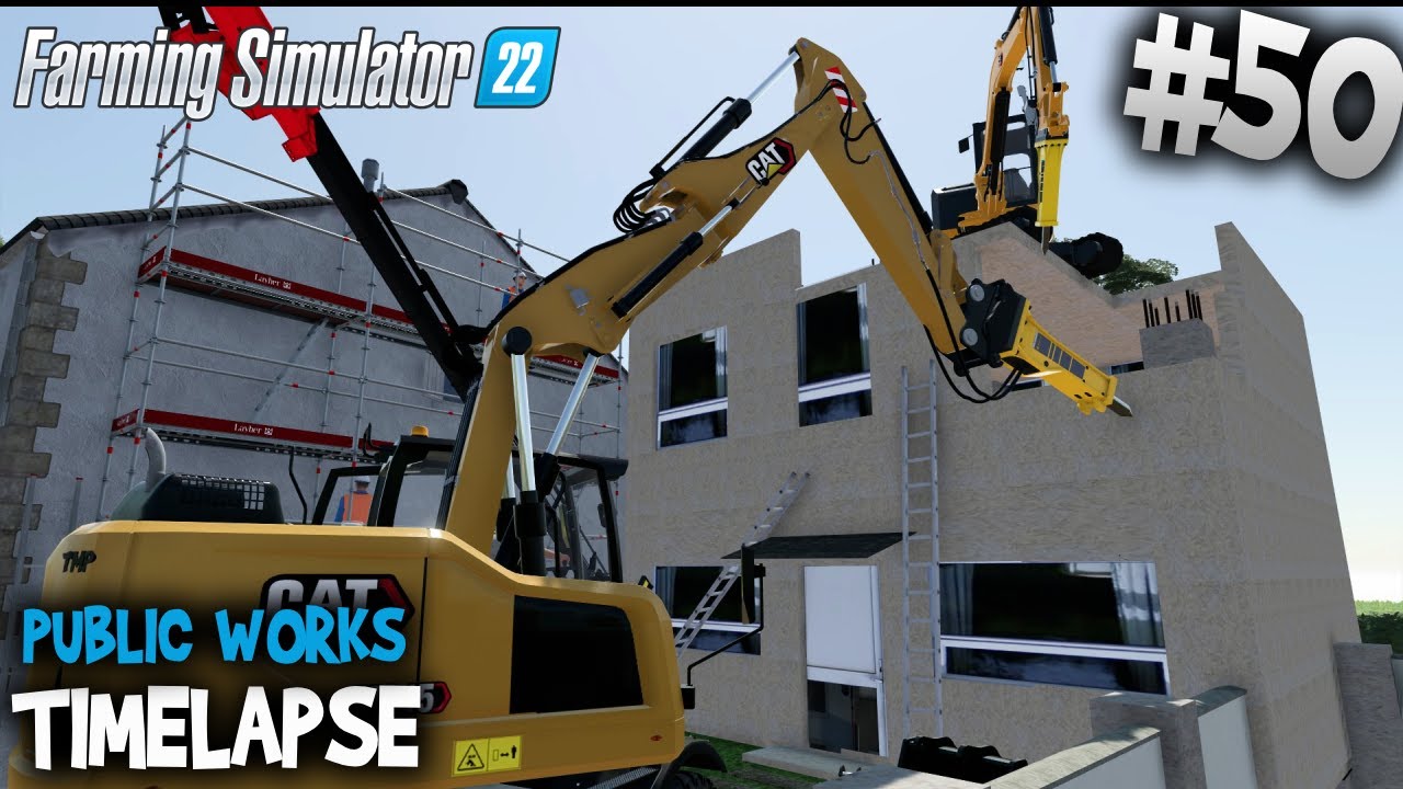 🚧 Impressive Demolition of a House with Heavy Machinery👷 Public Works ...
