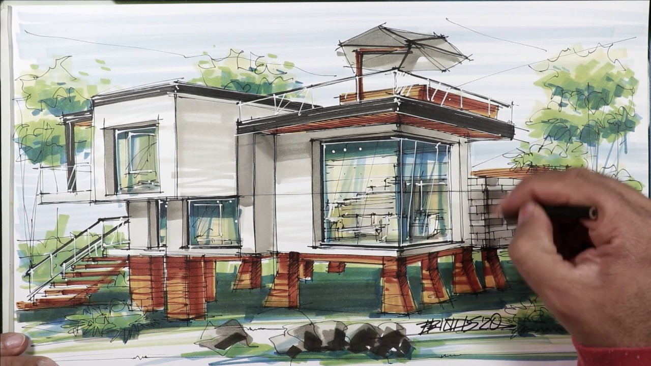 LEGO HOUSE SKETCH 2 (ANOTHER VIEW) - YouTube