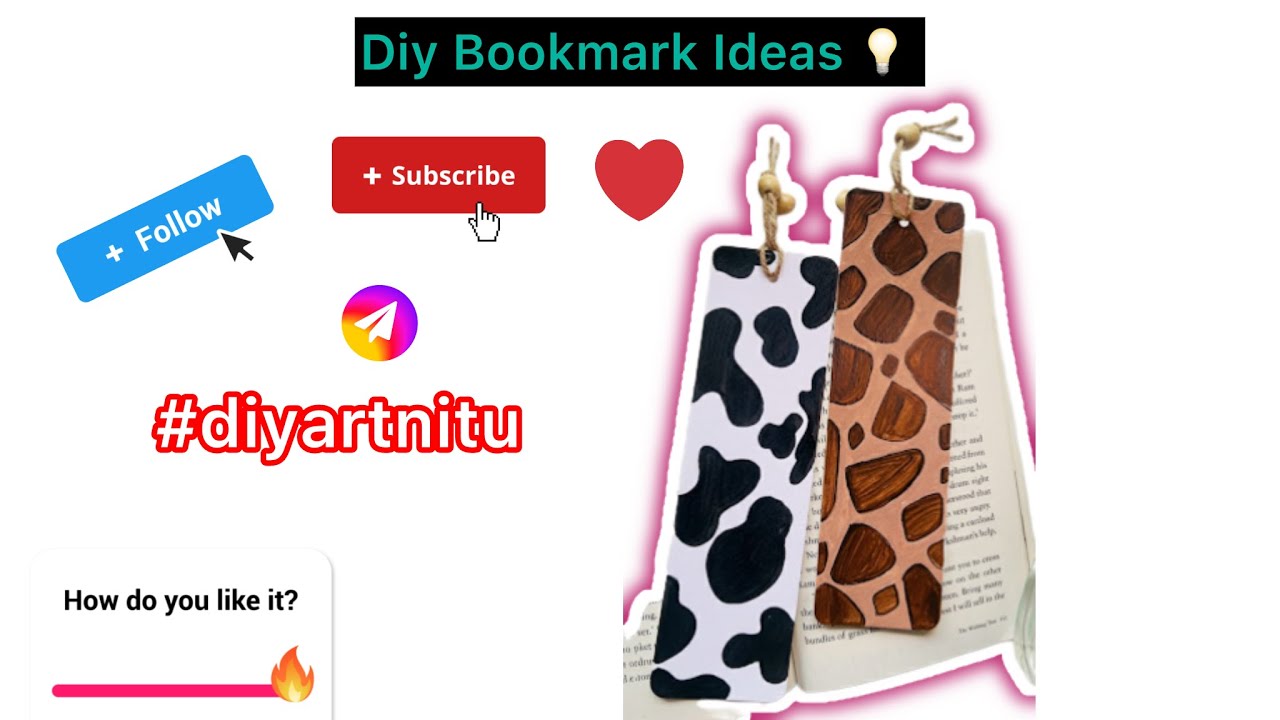 Bookmark Ideas 💡- 2 Easy Animal Print Bookmark Making l Bookmark Kaise ...