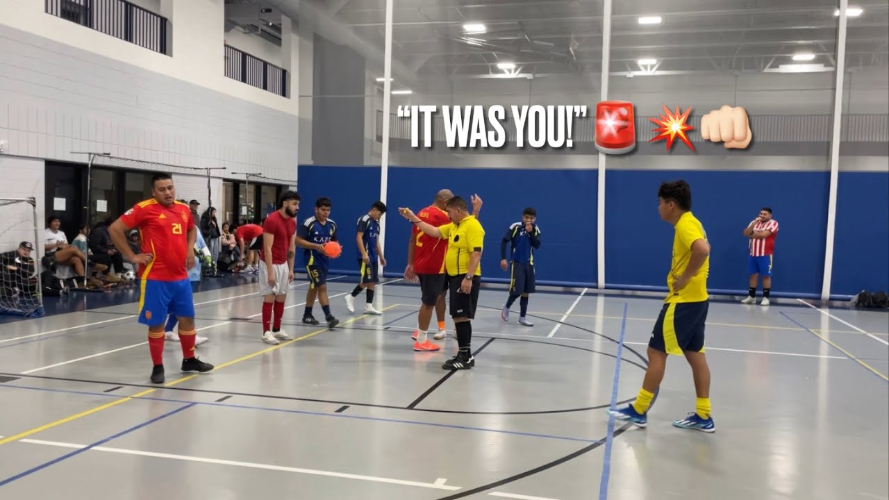 FUTSAL SOCCER Player THROWS BALL at Players FACE! *FIGHT* - YouTube