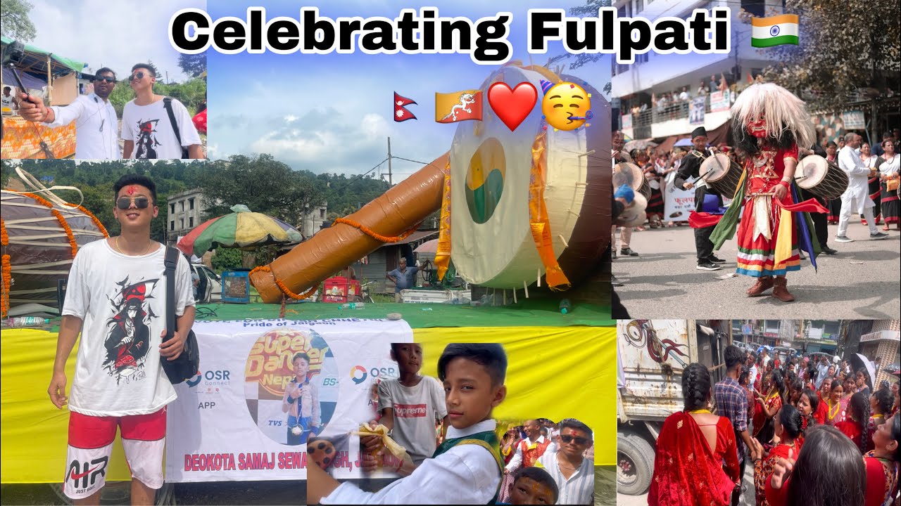 First time || Celebrating || Fulpati in in jaigaon ️🇮🇳🥳@ayushtamang2232 ...