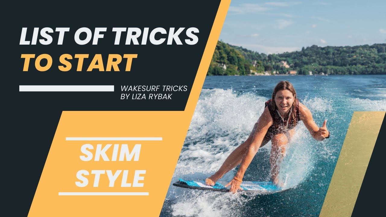 Wakesurf tricks for beginners (skim style) - YouTube