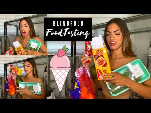 BLINDFOLD FOOD CHALLENGE! | Eva Quiala