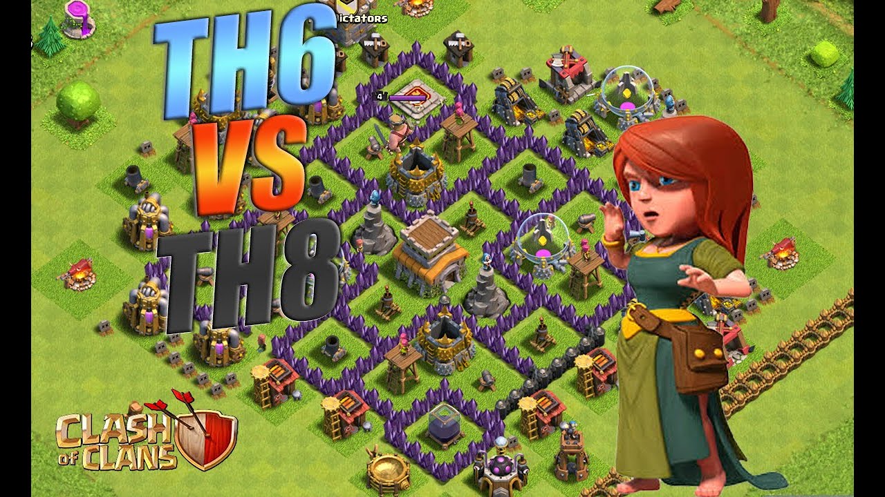 TH6 Vs. TH8 TRIPLE! TH6 Let's Play Ep. 3 | Clash of Clans - YouTube