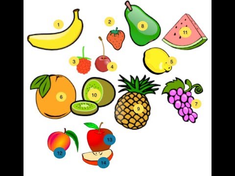 lesson German 1 Learn German Vocabulary Fruits in German (Obst) - YouTube