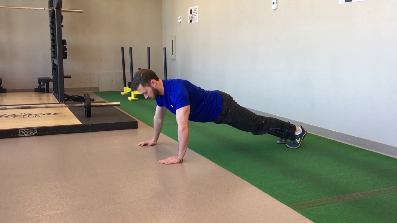 High Plank Lateral Walk Exercise - YouTube