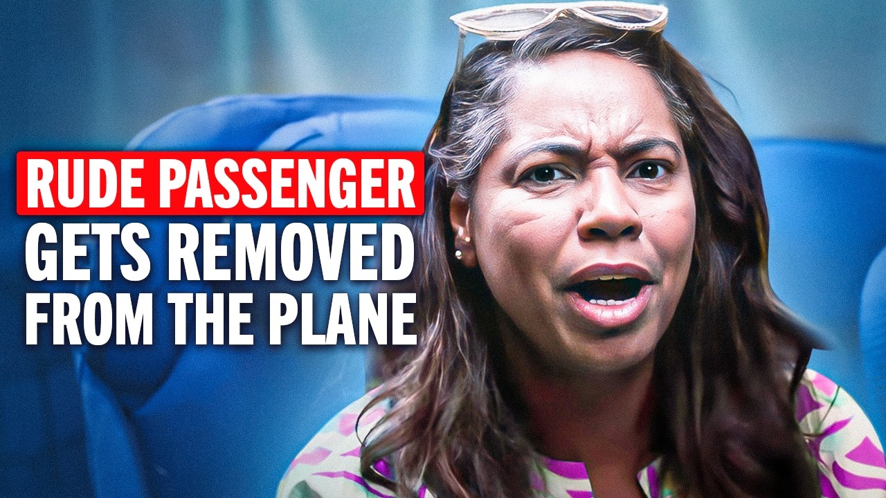 Disruptive Passenger Causes Chaos, Gets Removed From the Plane! - YouTube