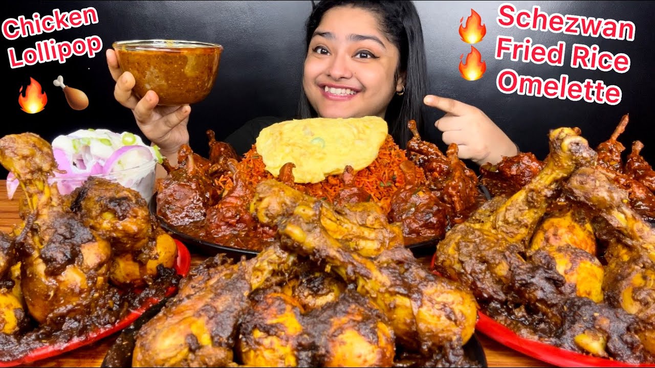 SPICY CHICKEN SCHEZWAN FRIED RICE, SPICY CHICKEN LOLLIPOP, SPICY EGG ...