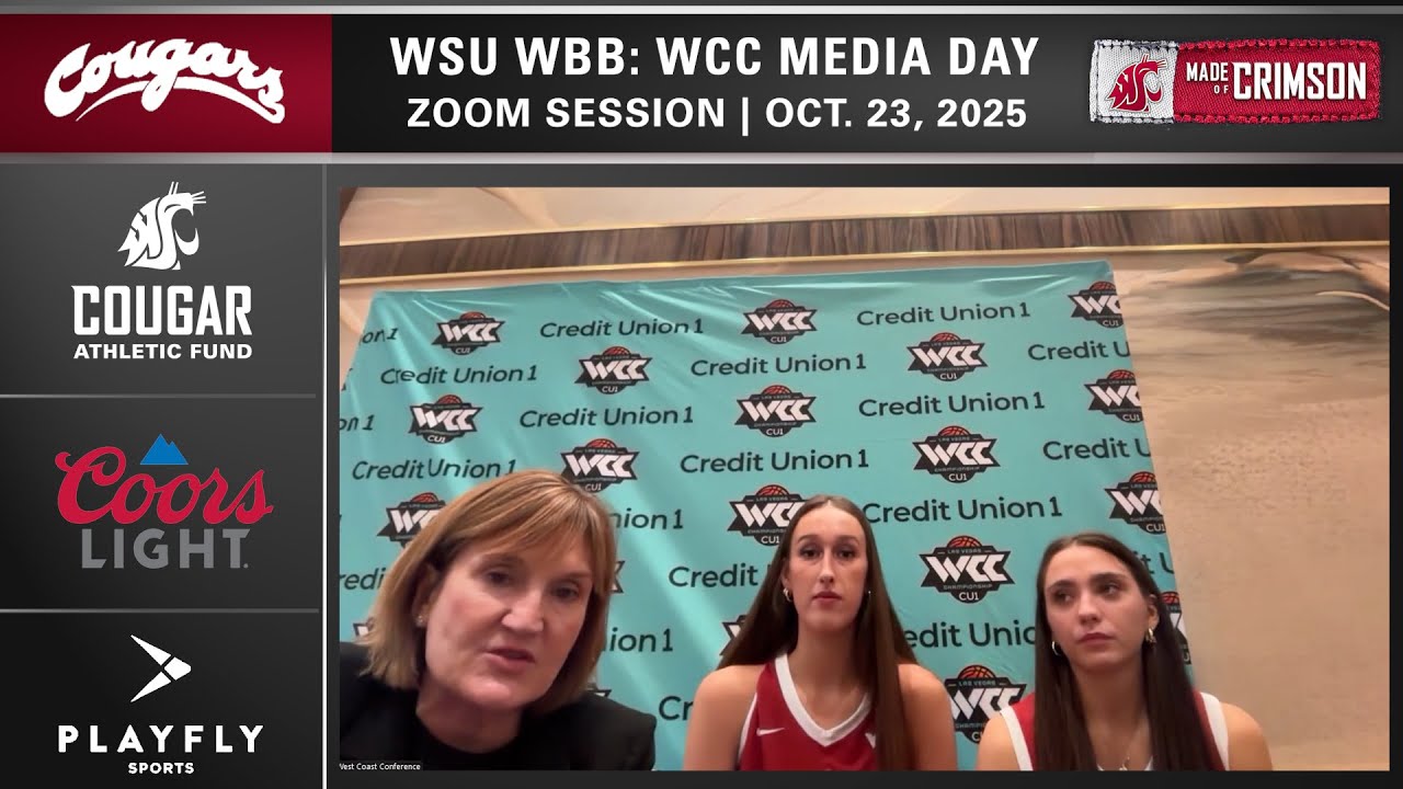WSU WBB: WCC Media Day Zoom Press Conference | Kamie Ethridge/Eleonora ...