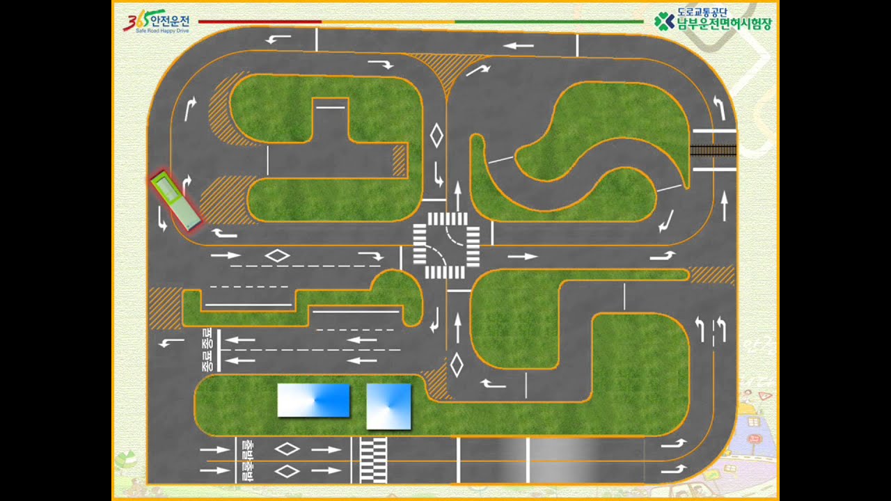 1종대형면허 코스도 동영상 - YouTube