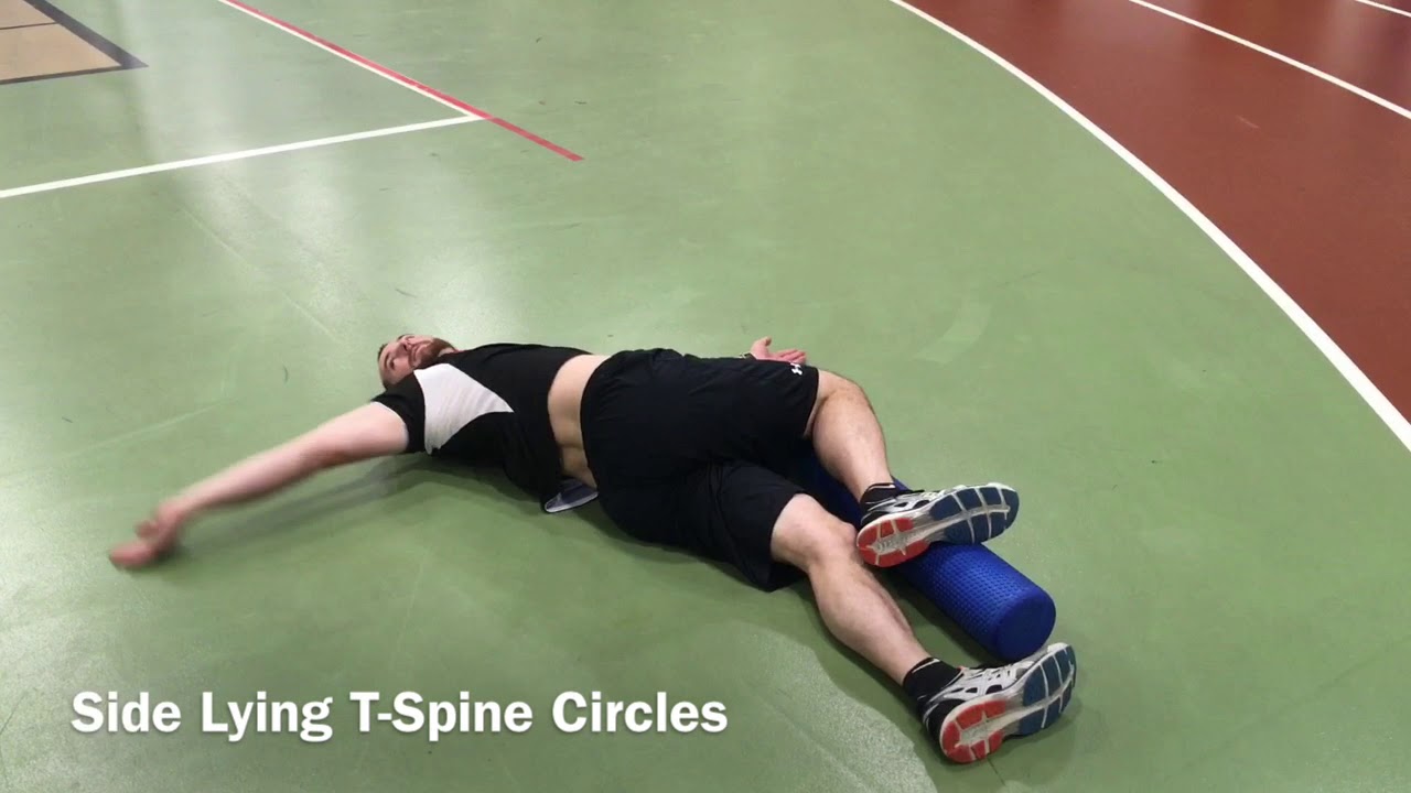 Side Lying T-Spine Circles - YouTube