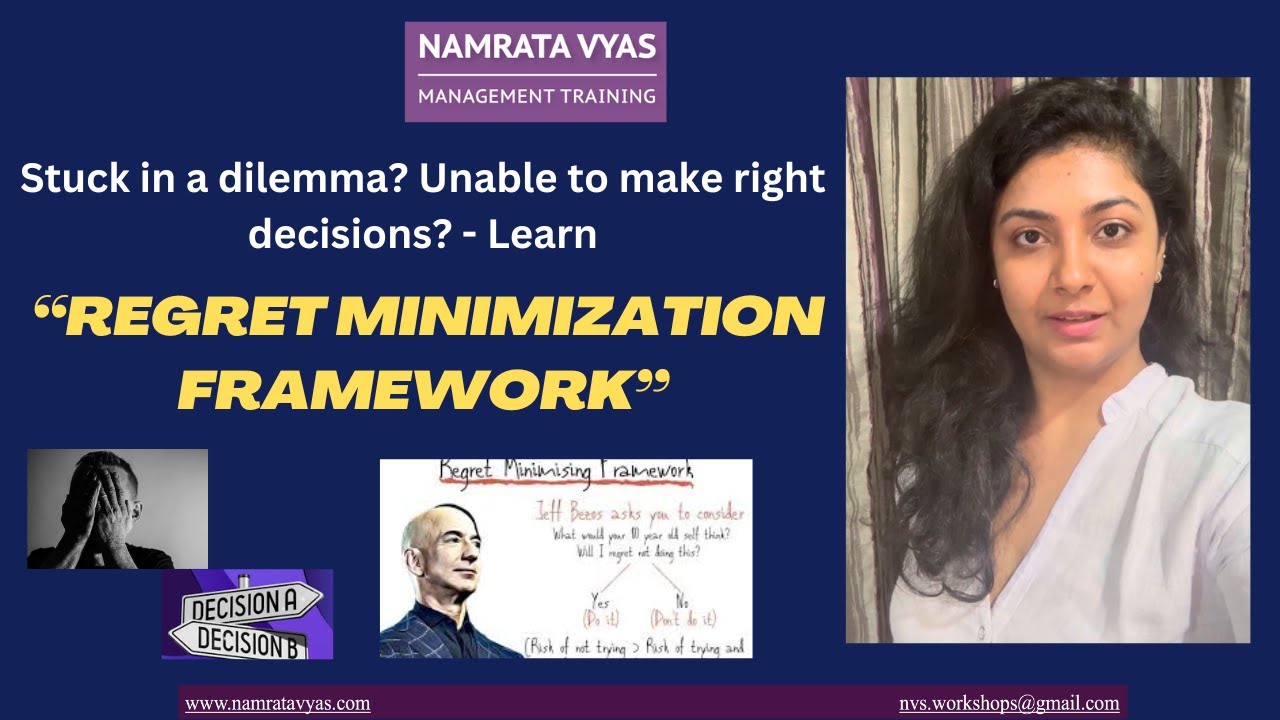 Make your decisions right with “REGRET MINIMIZATION FRAMEWORK” ! - YouTube
